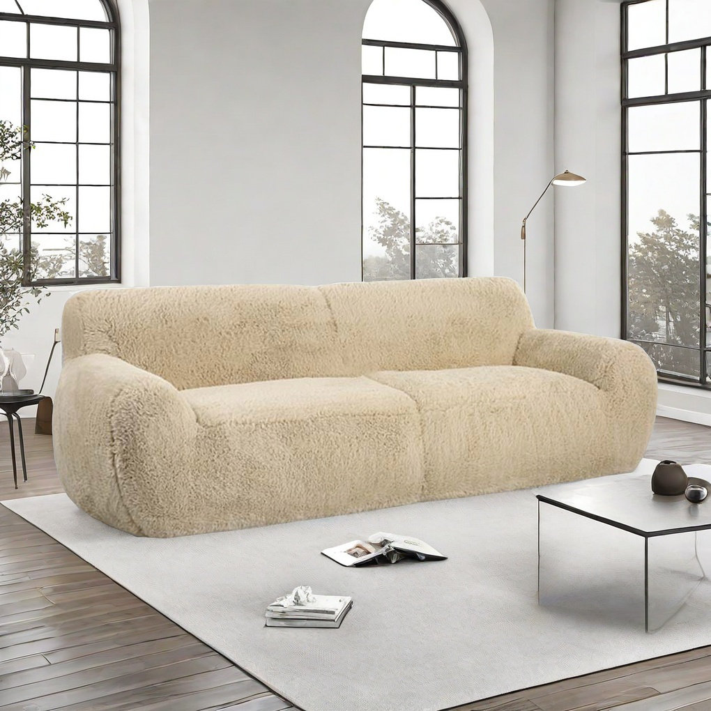 Axis Living Minimalist Snowman Plush Sofa Wayfair Canada